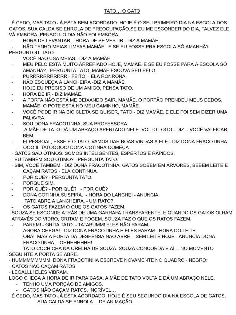 Tato o Gato | PDF
