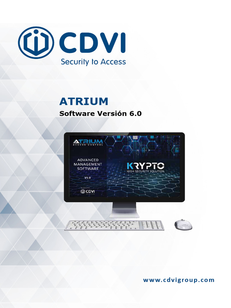ATRIUM Software Manual v60 - Compressed - 0 | PDF | Computing | Computers