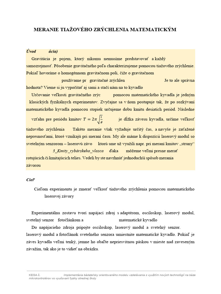 6 Kmity Matem Kyvadla | PDF