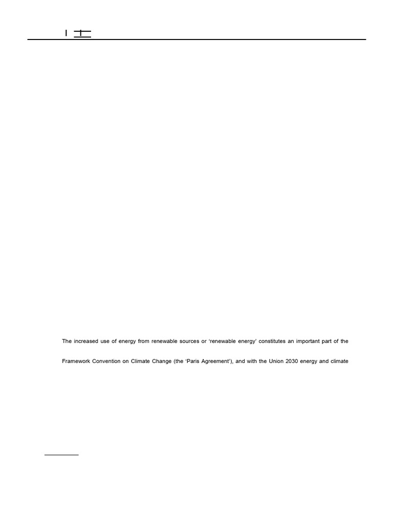 RED II - Renewable Energy Directive | PDF