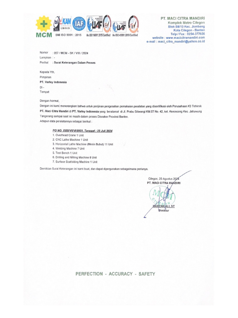 SKDP PT. Varley | PDF