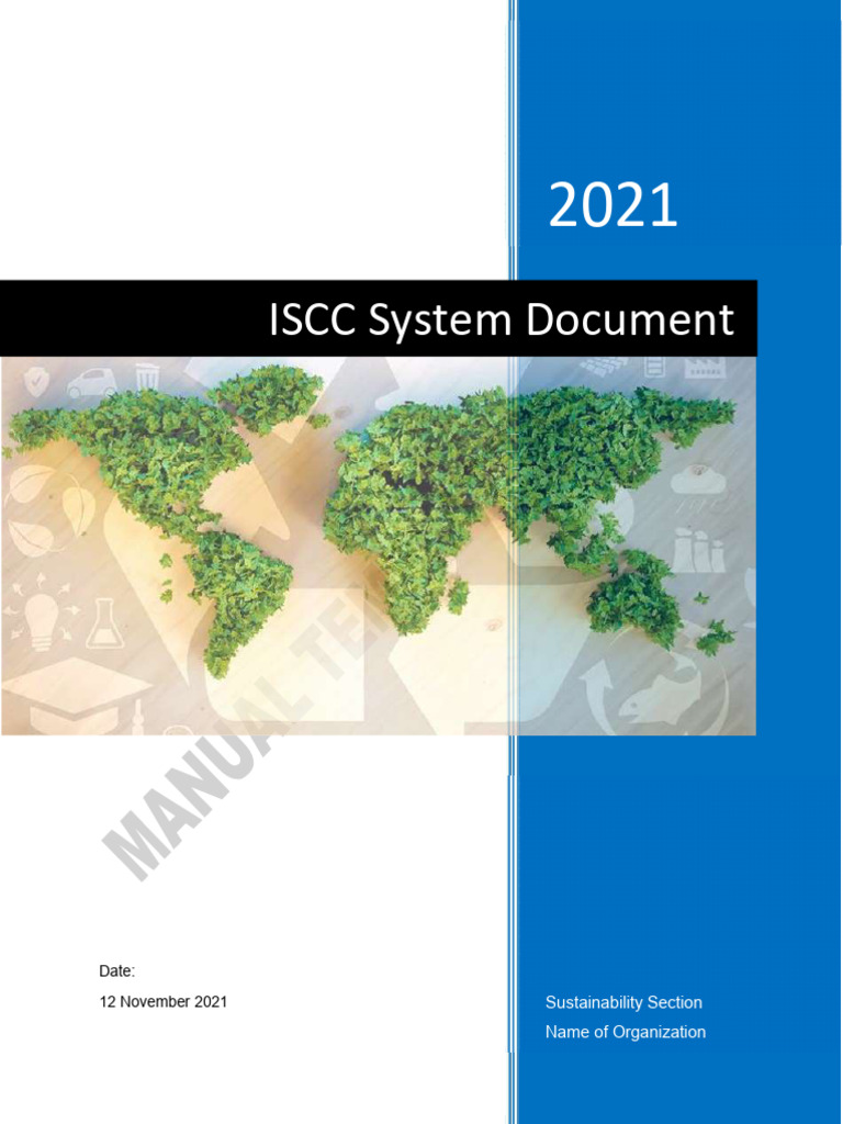 ISCC Manual (sample)-1 | PDF