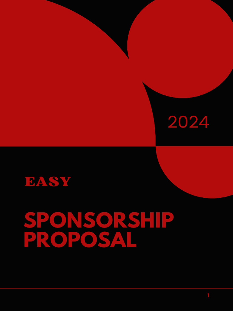 Sponsorship Proposal Easy Gunawarman | PDF