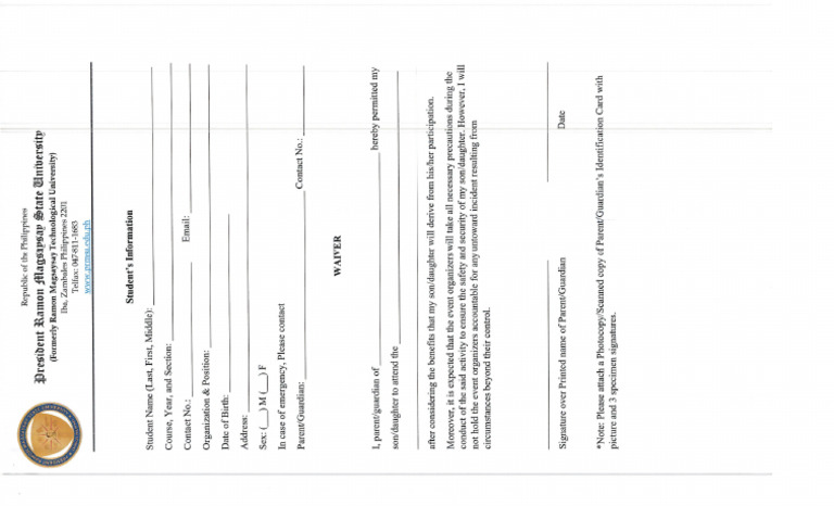 CMO 63 Waiver | PDF