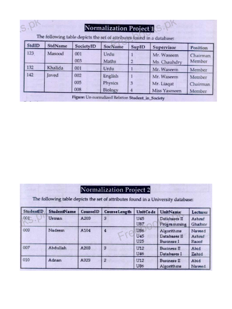 Normalisation Assignment | PDF