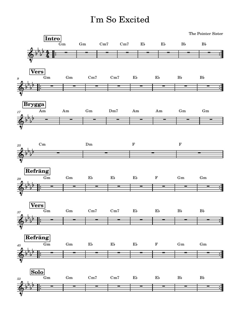 I'm So Excited | PDF