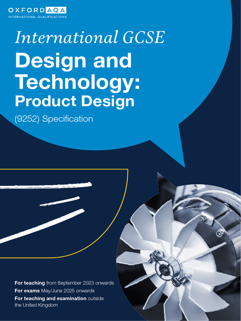 Oxfordaqa Gcse Design and Technology Specification | PDF