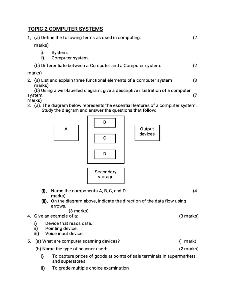 F1 Computer August Assignment Assignments - Form 1 - Computer Studies | PDF