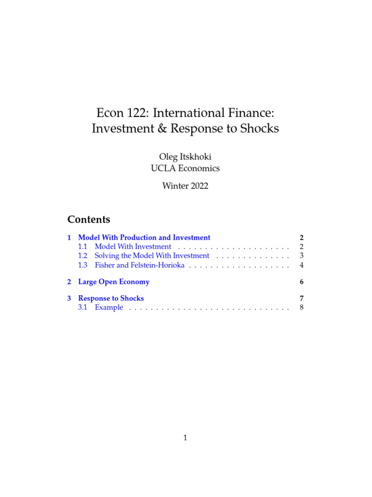 Econ122 Ucla | PDF | Interest | Macroeconomics