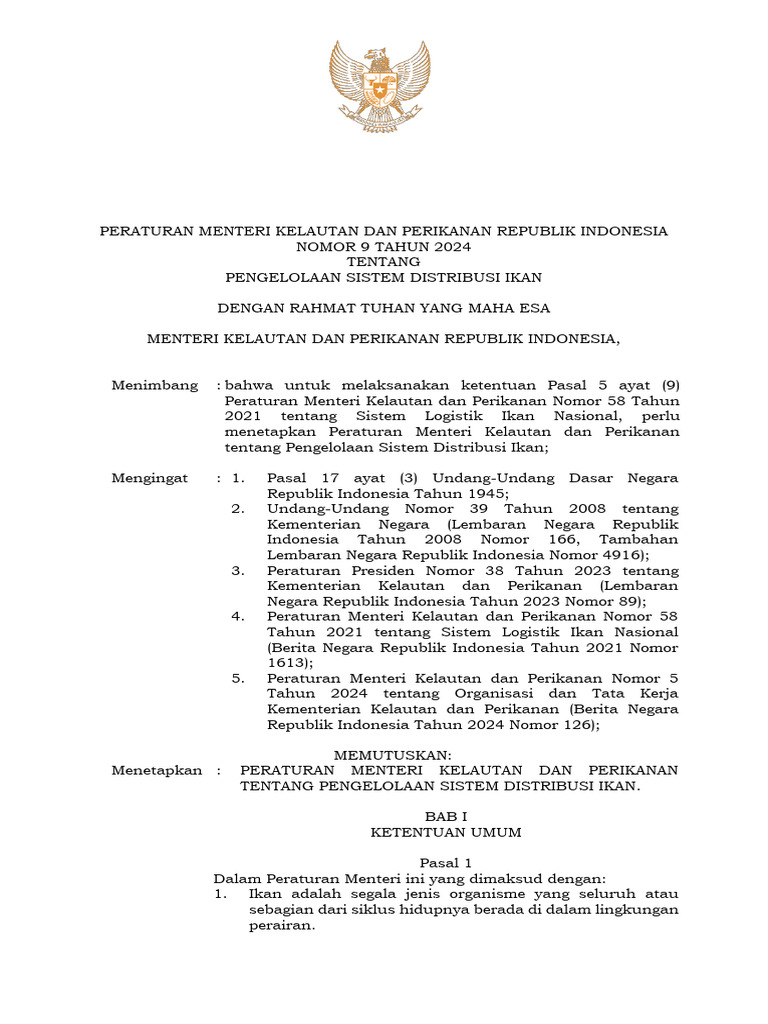 Pengelolaan Distribusi Ikan 2024 | PDF | Kesehatan Holistik