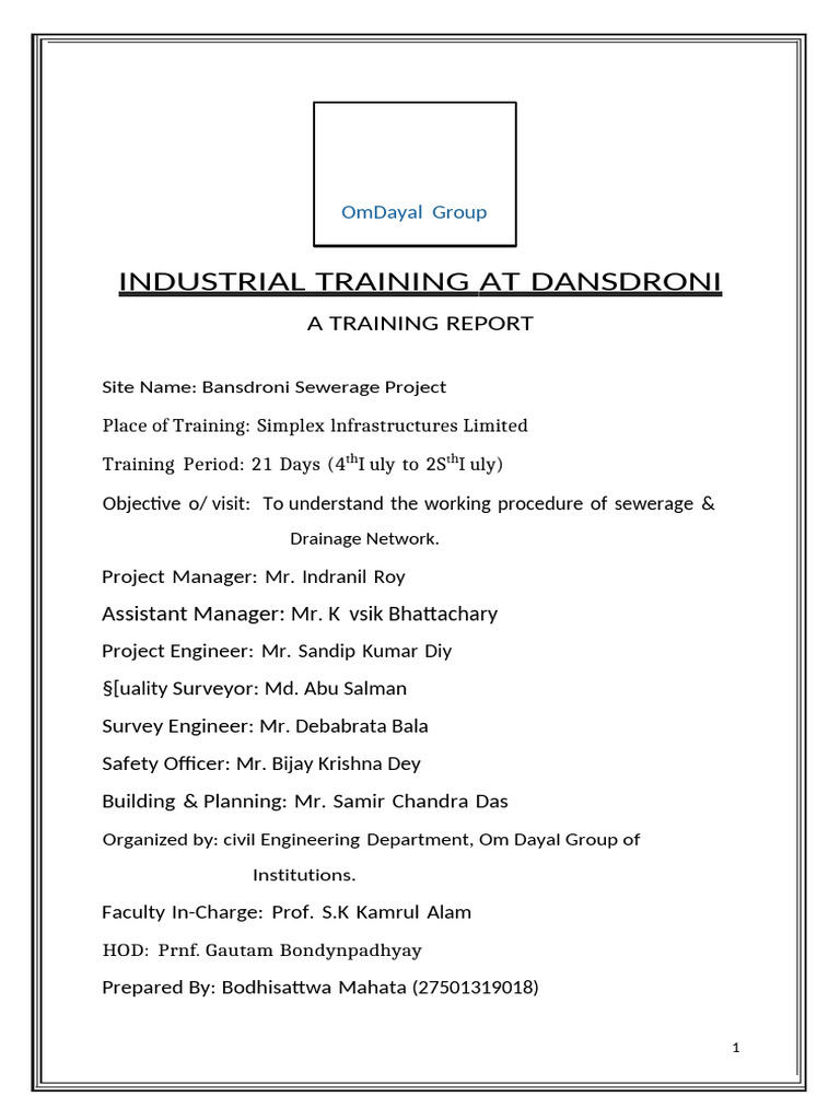 Sample Report - Training | PDF