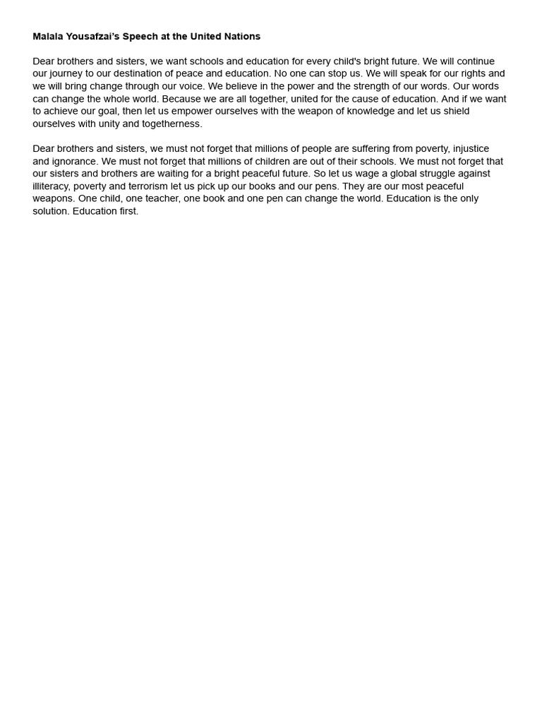 Speech For Declamation | PDF