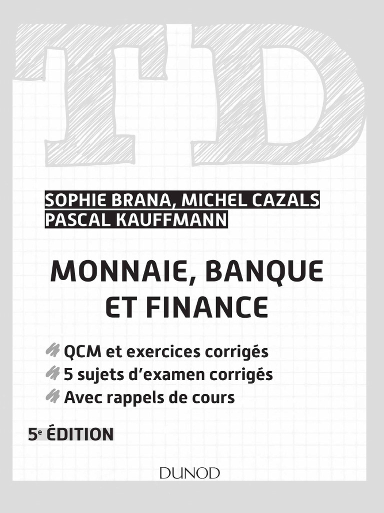 Monnaie, Banque Et Finance 4ed | PDF