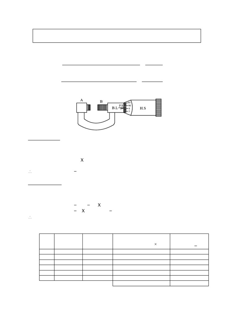 Physics - Measuring Instruments | PDF