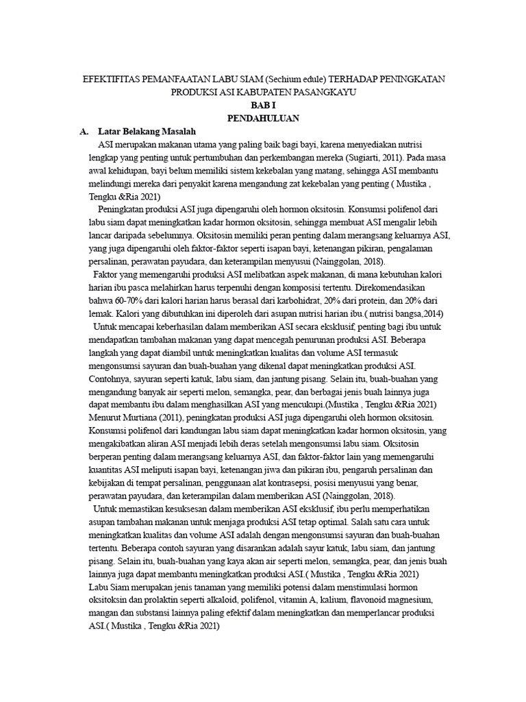 Proposal BAB 1 | PDF