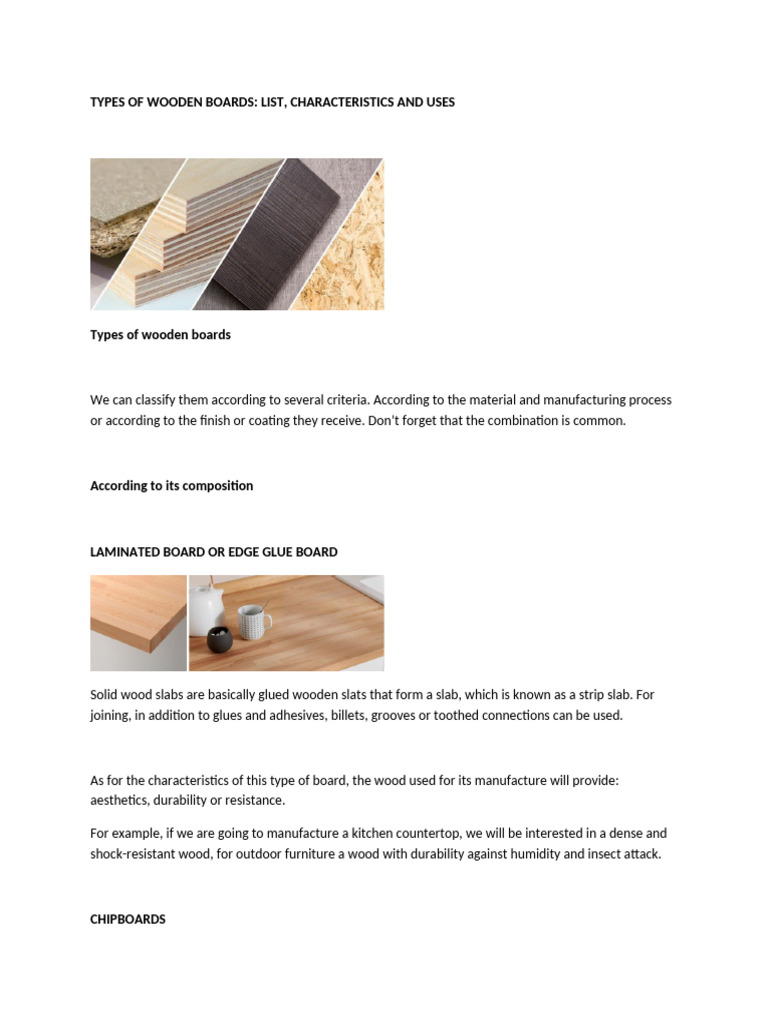 TYPES OF WOODEN-WPS Office | PDF