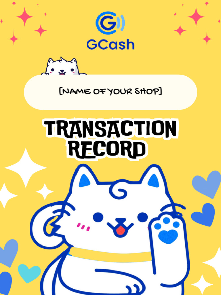 Gcash Transaction Record Yellow | PDF