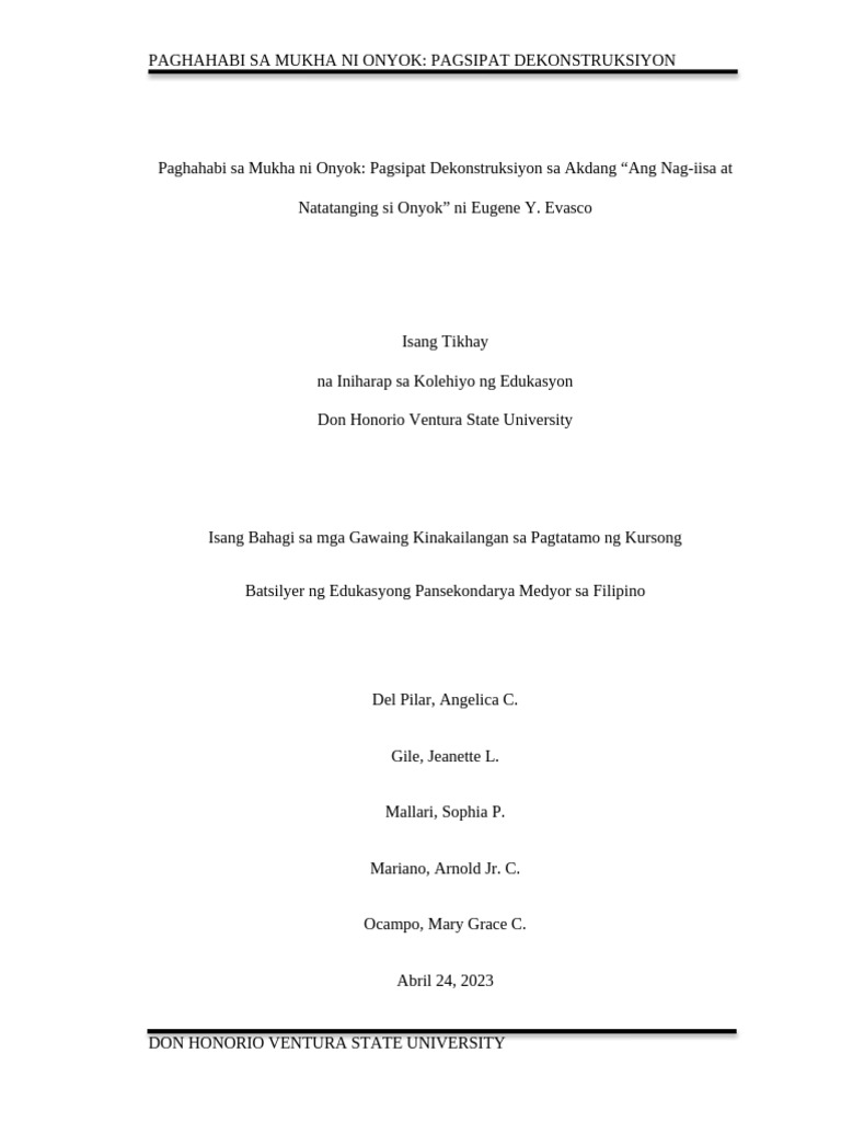 Pangkat 2 - Pananaliksik - BSED FIL 3B | PDF