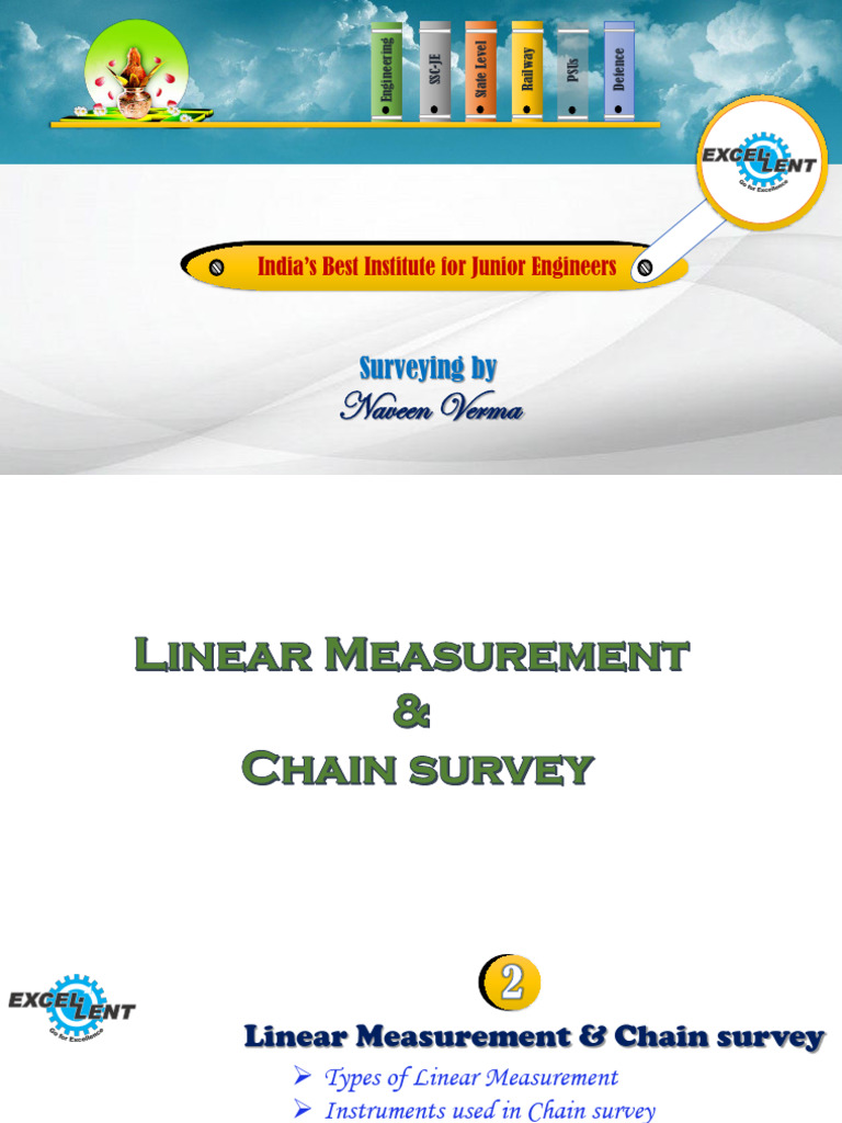 Linear Measurement & Chain Survey .. | PDF | Surveying | Home & Garden