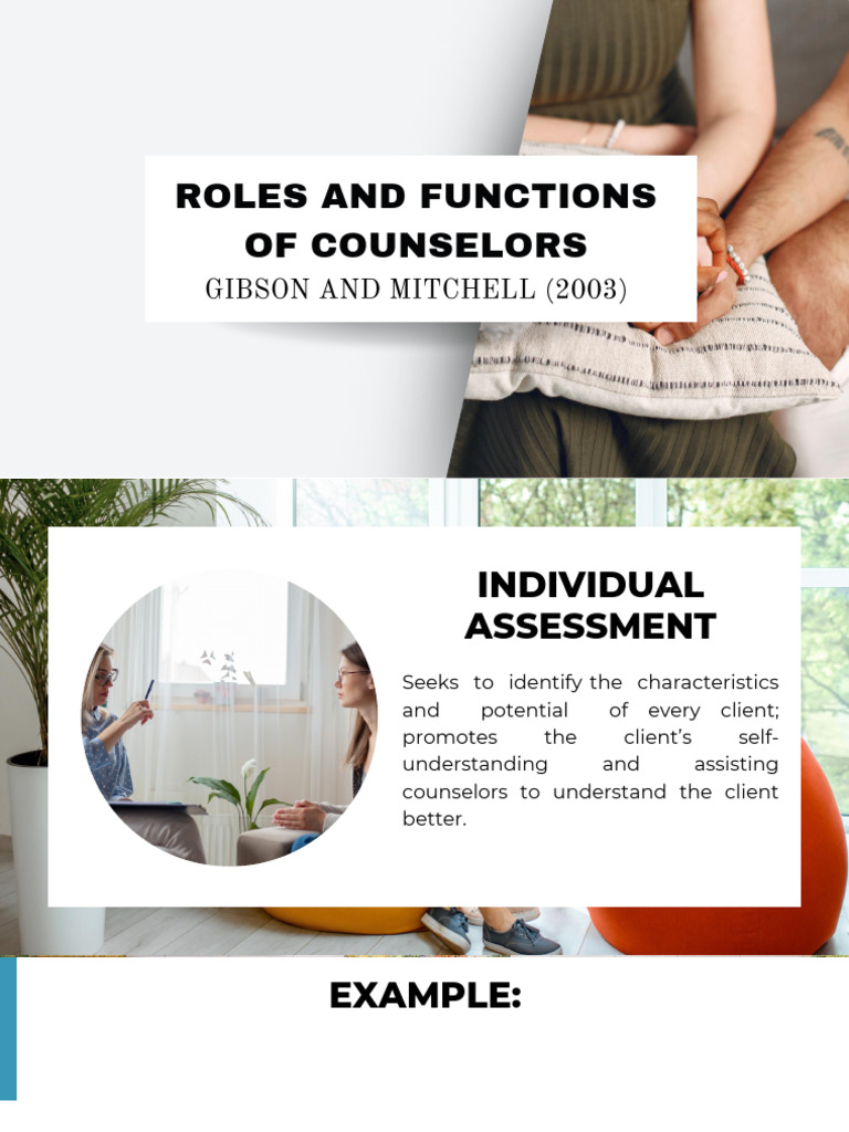 Roles and Functions of Counselors | PDF