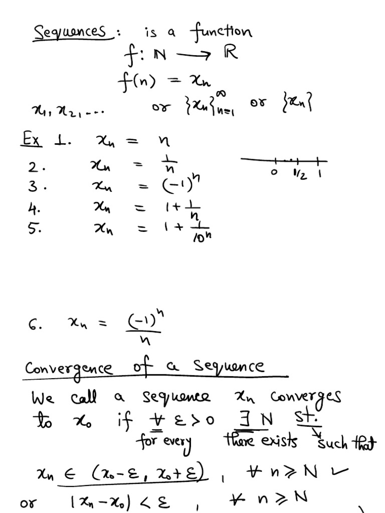 Lecture 2 - Sequences | PDF