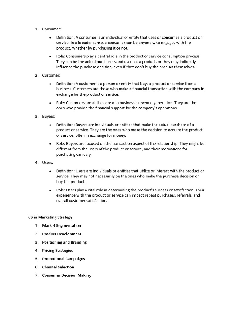 CB Notes Final | PDF