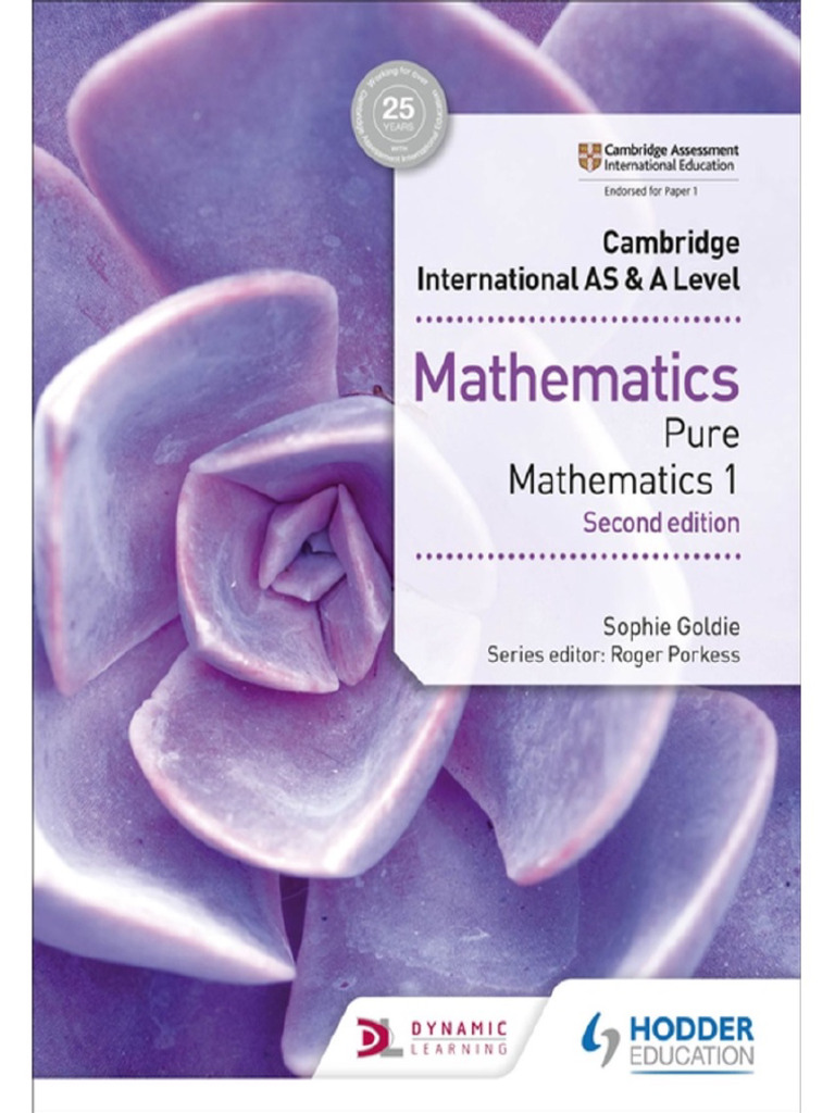 A Level Pure Maths 1 TB Cover | PDF A Level Pure Maths 1 TB Cover | PDF