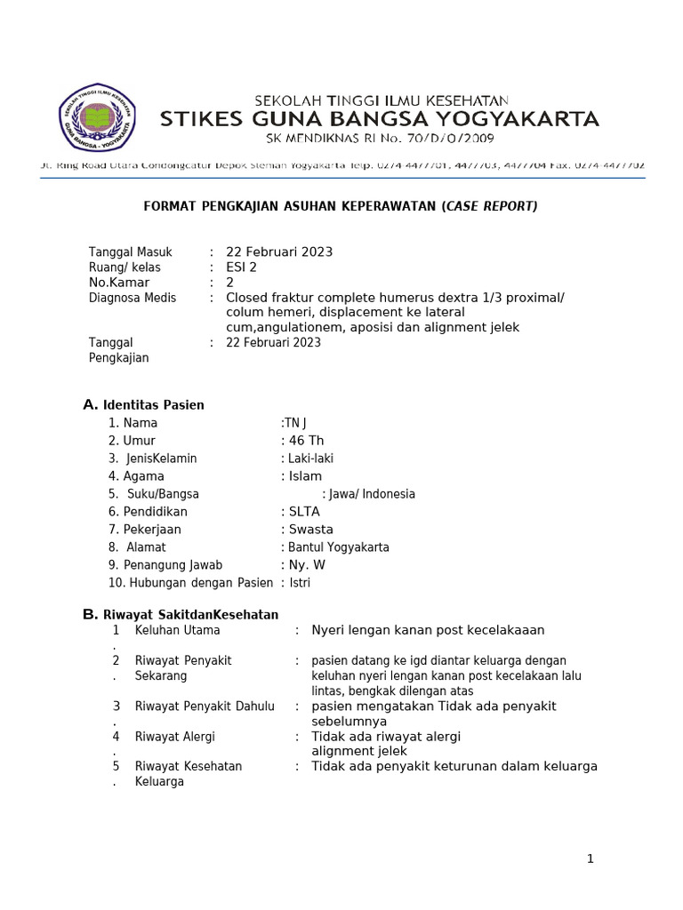 Askep Trauma Muskuloskeletal | PDF