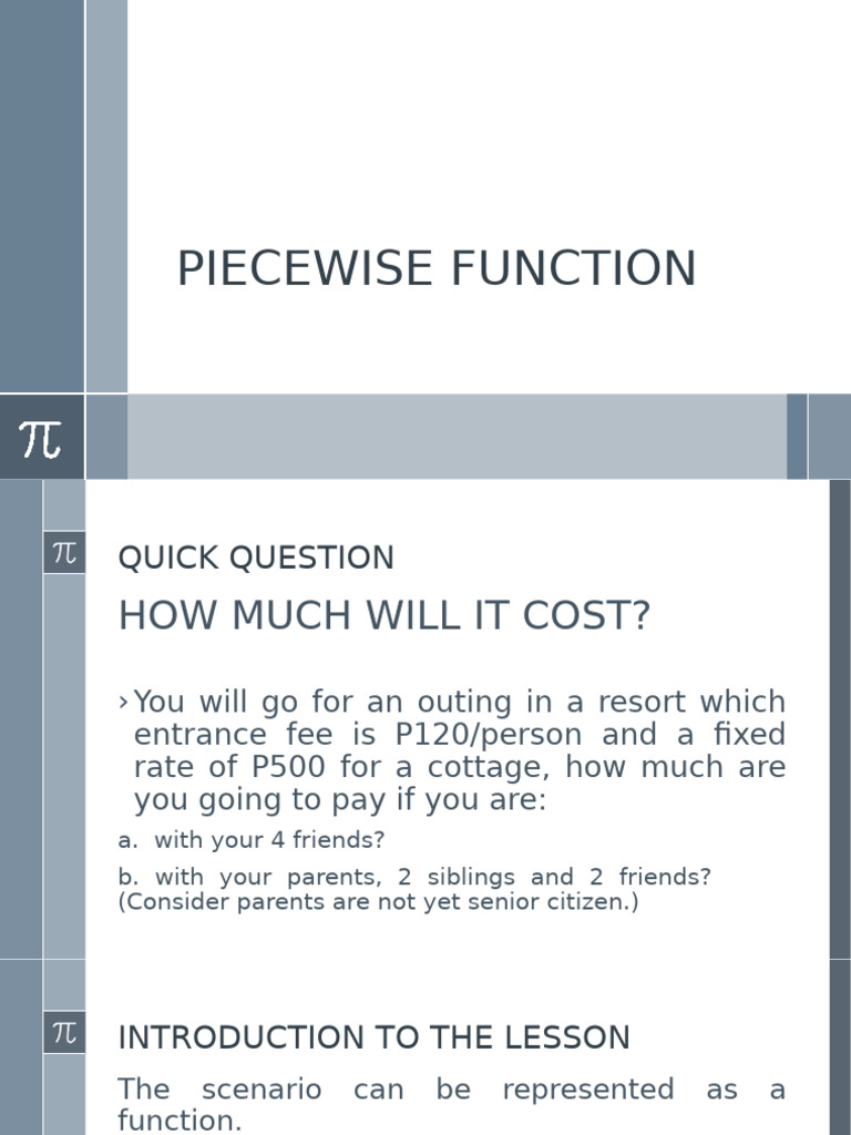 Piecewise Function | PDF