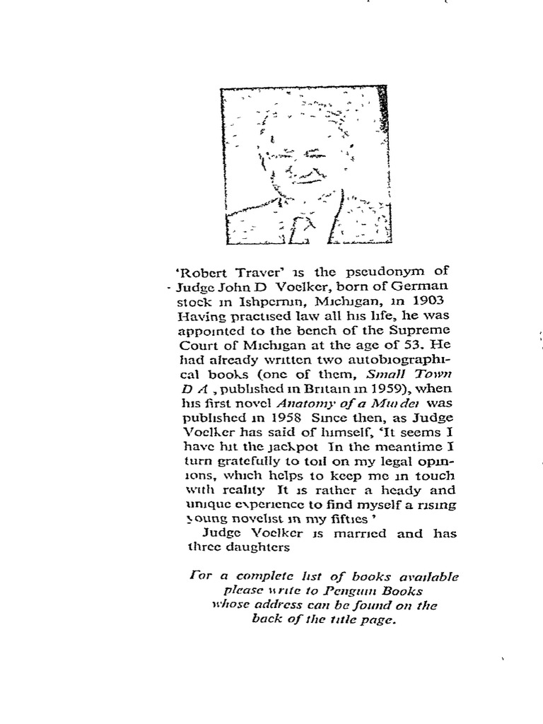 Anatomy of A Murder | PDF