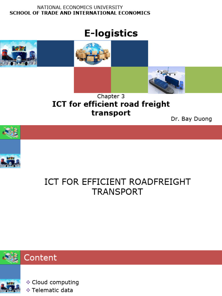 Chapter 3_ICT for road freight management | PDF