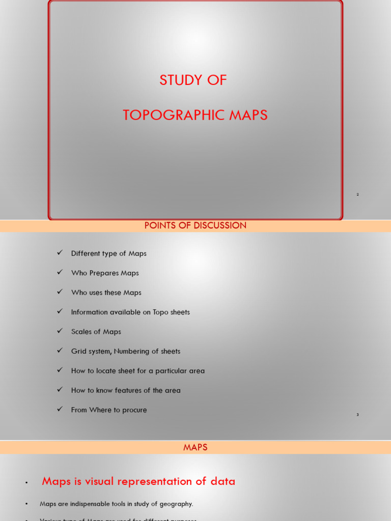 Study of Topographic Maps | PDF