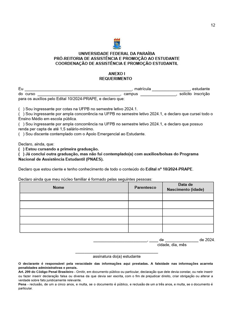 Requerimento 1 | PDF