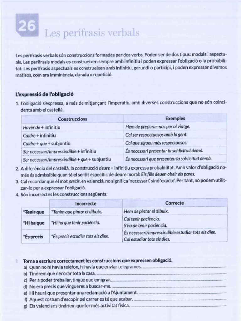 Perífrasis Verbals | PDF