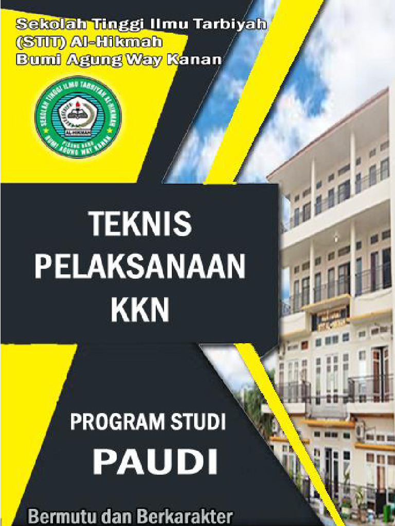 Pedoman Teknis Pelaksanaan KKN PIAUD.z | PDF
