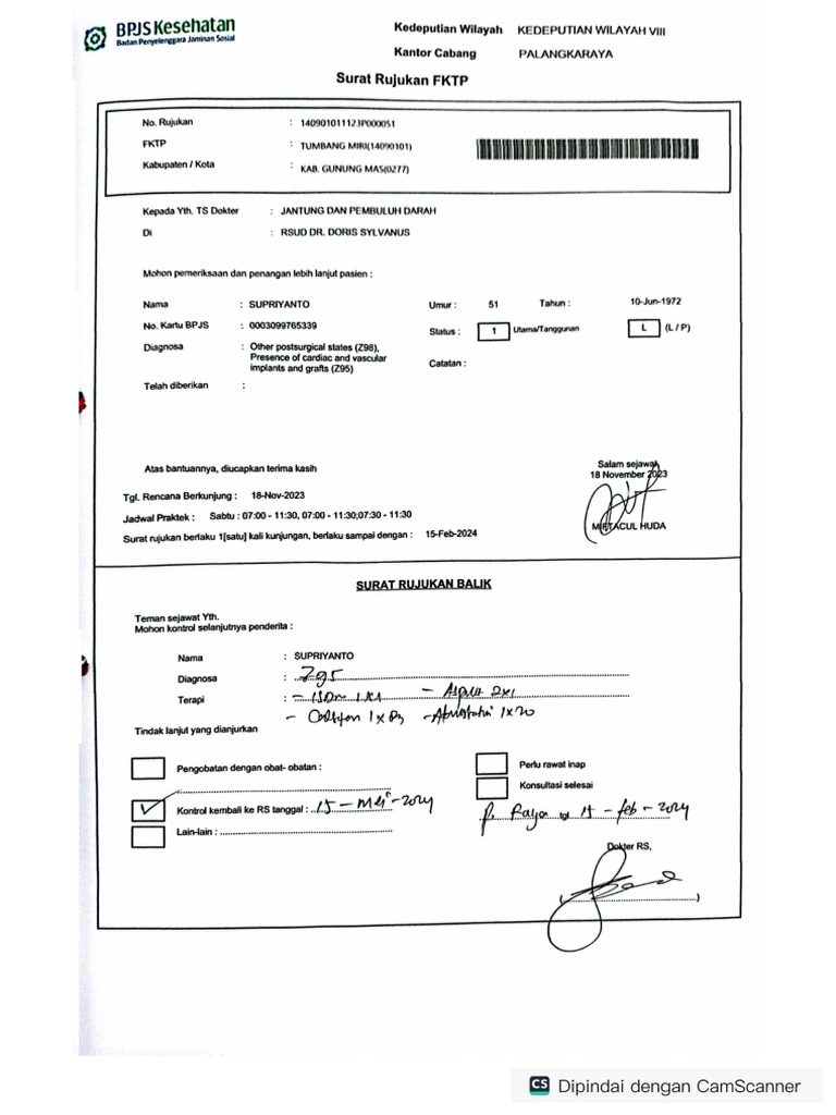 Surat Rujuk Balik Dari Rs Pdf