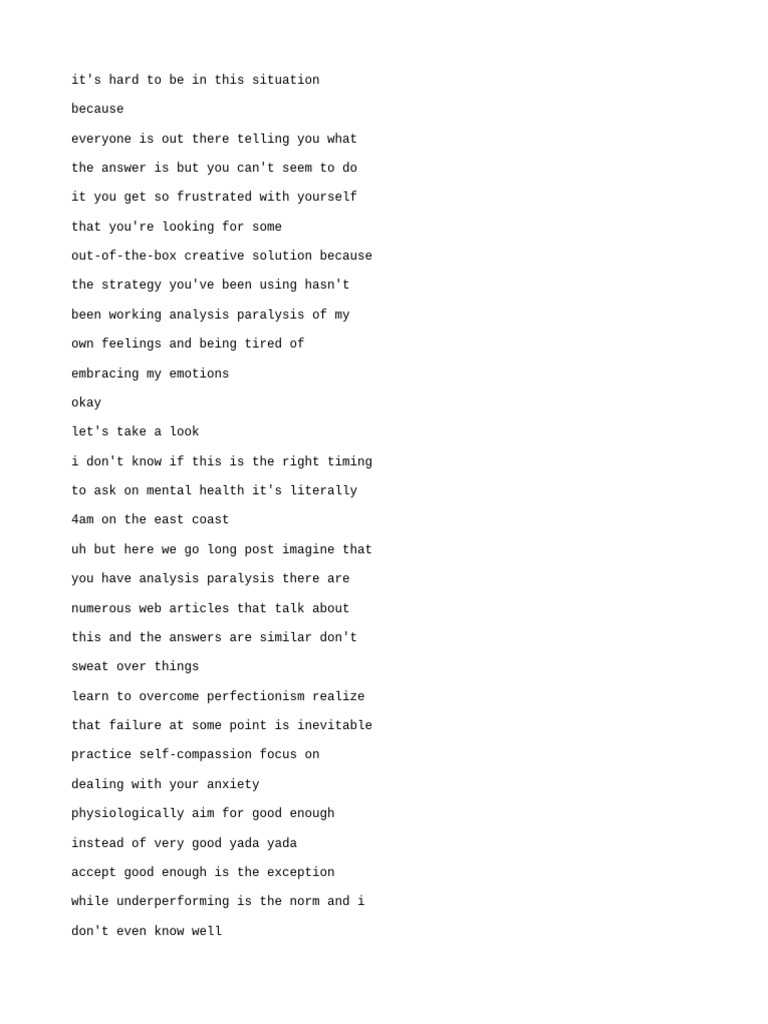 I Am Always Stuck in My Own Head - English | PDF