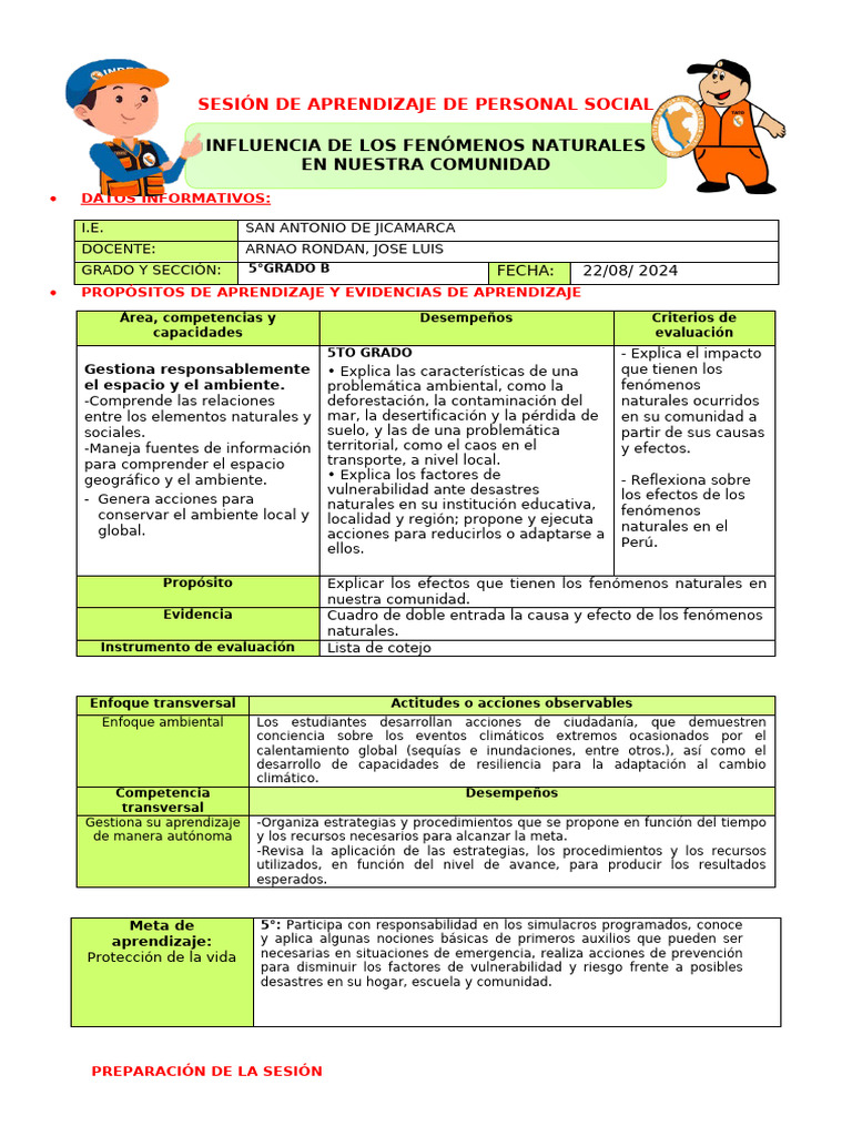 Ses-Juev-22-08 Ps-Influencia de Los Fenómenos Naturales en Nuestra ... Ses-Juev-22-08 Ps-Influencia de Los Fenómenos Naturales en Nuestra ...