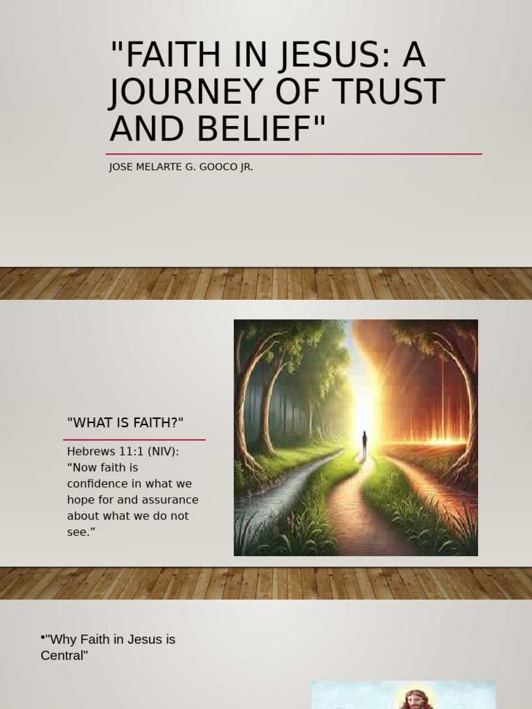 Faith in Jesus | PDF