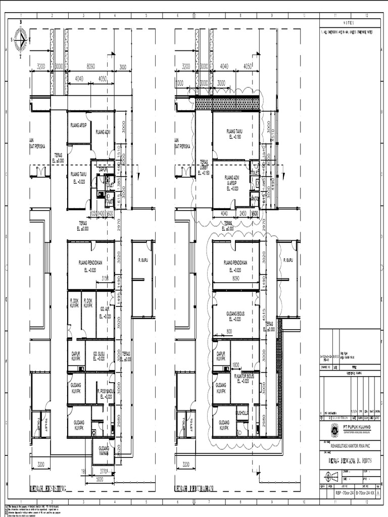 PLAN Re-Layout PIKA Gedung1 | PDF