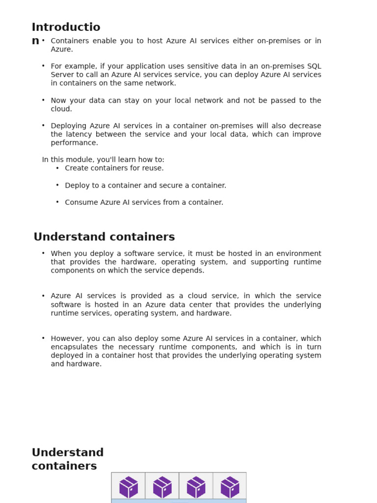 05 Deploy Azure AI Services in Containers | PDF | Computing | Computers