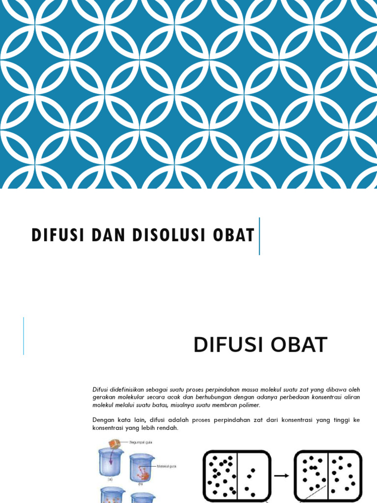 Difusi Disolusi 2 | PDF
