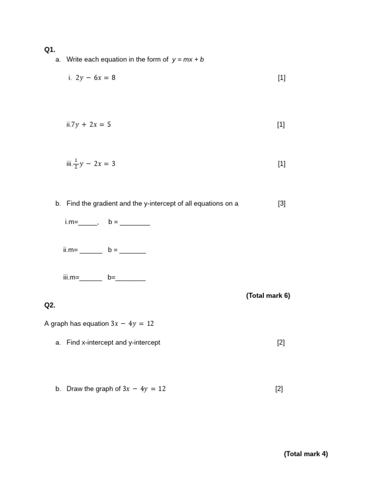 Year 9 Quiz 3 Pdf