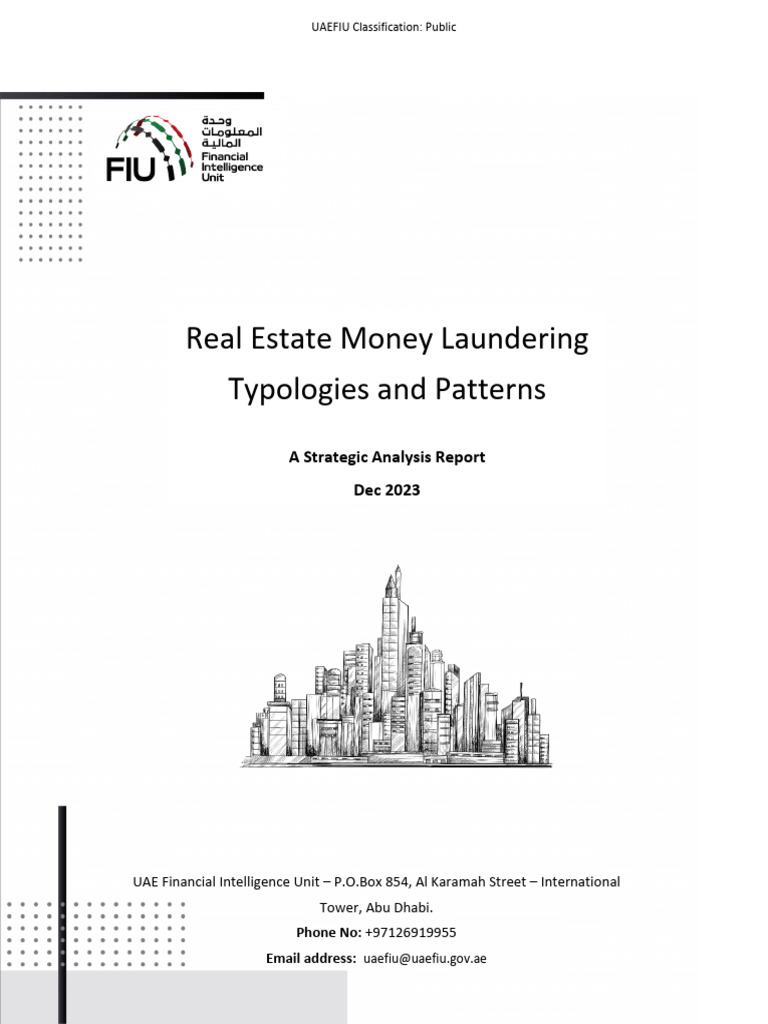 Real Estate Money Laundering Typologies and Patterns Dec 2023 | PDF