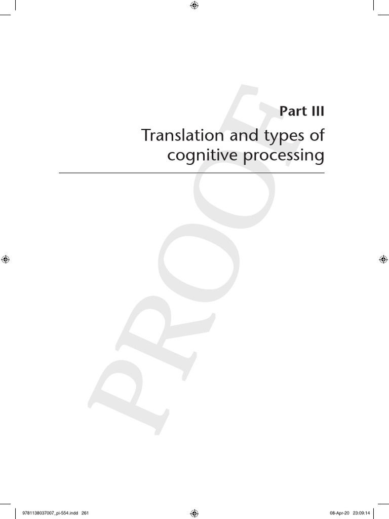 Gile and Lei Translation Effort and Cogn | PDF