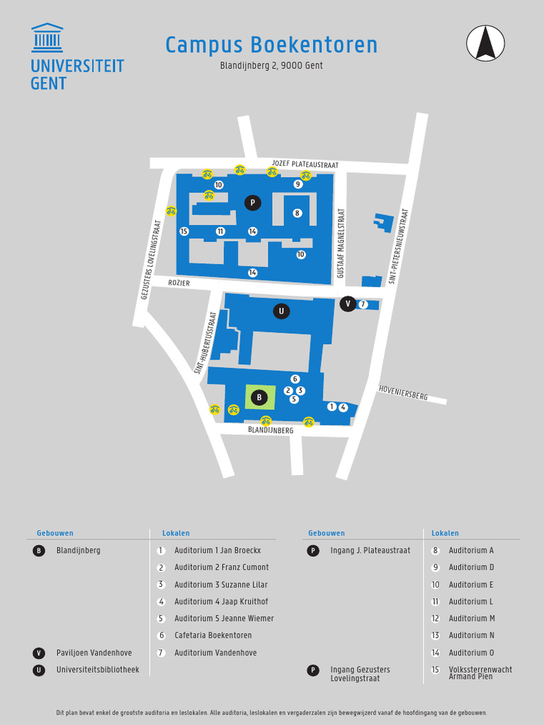 Grondplan Ugent Campusboekentoren | PDF