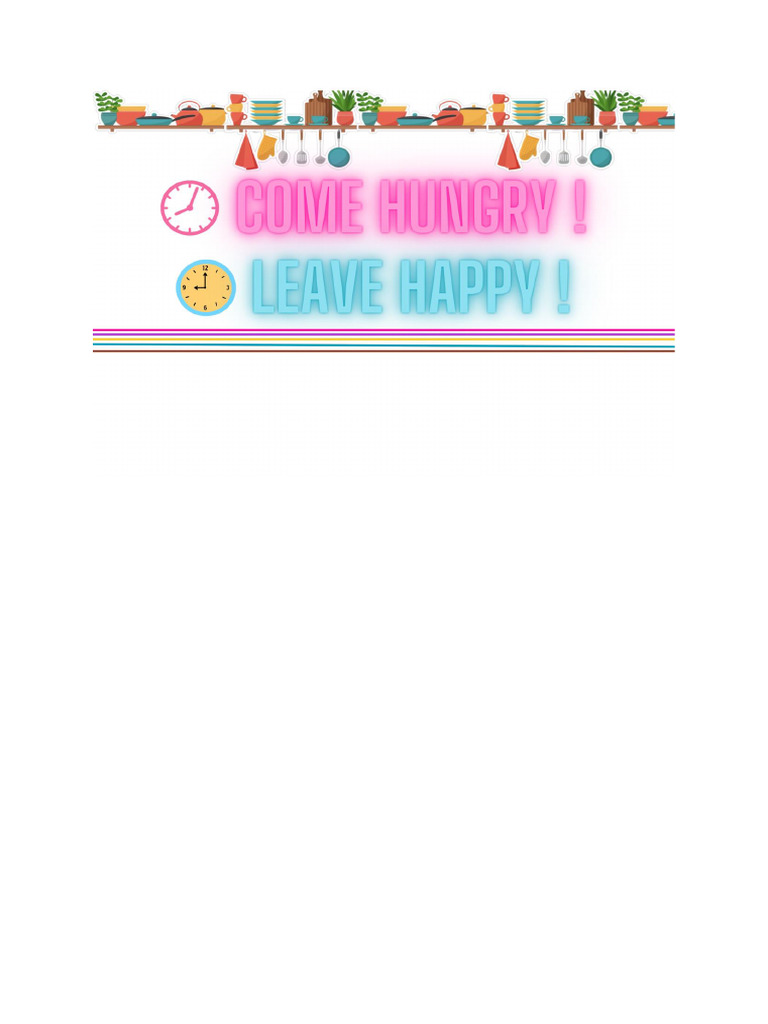 Come Hungry Leave Happy | PDF