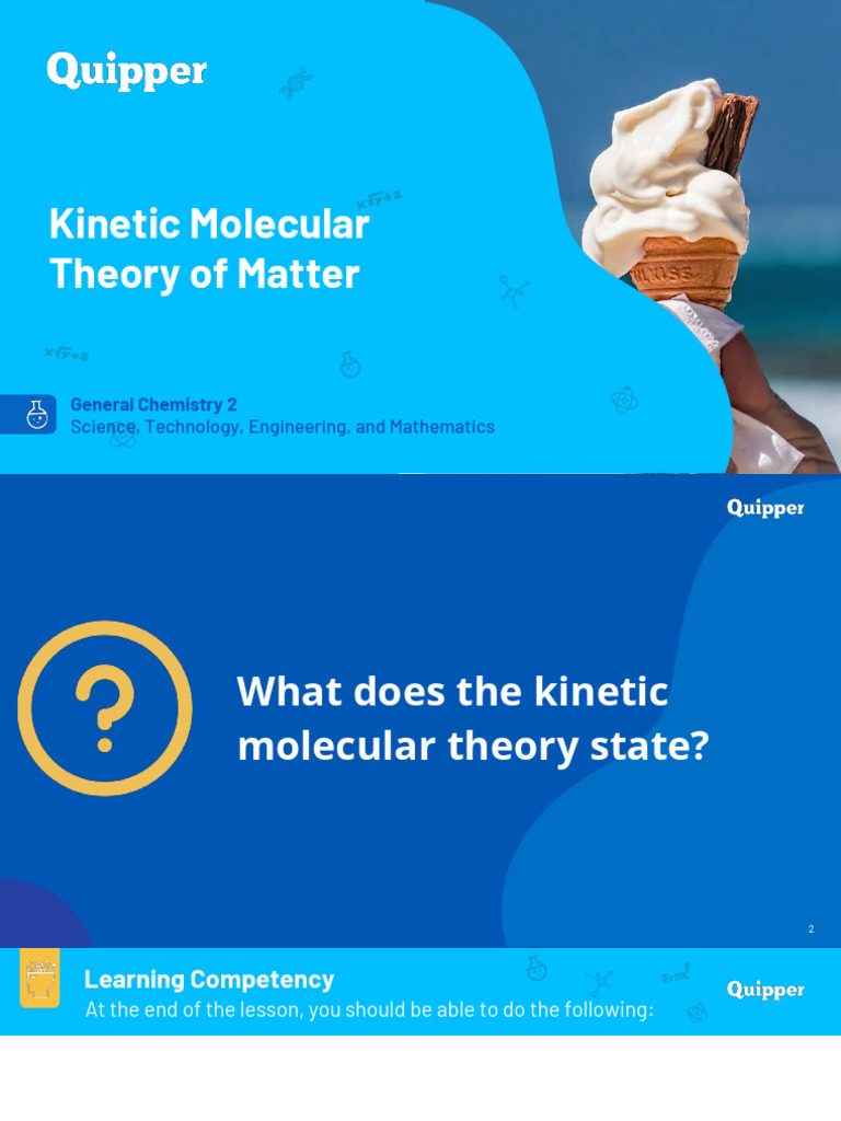 Kinetic Molecular Theory | PDF