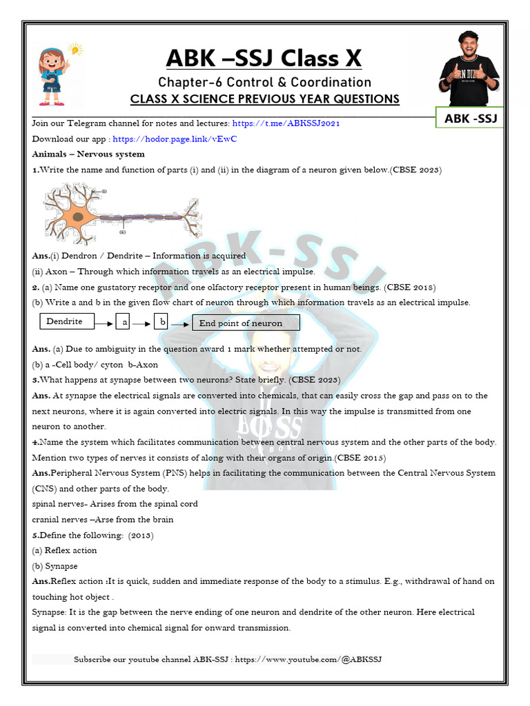 Control & Coordination PYQs | PDF