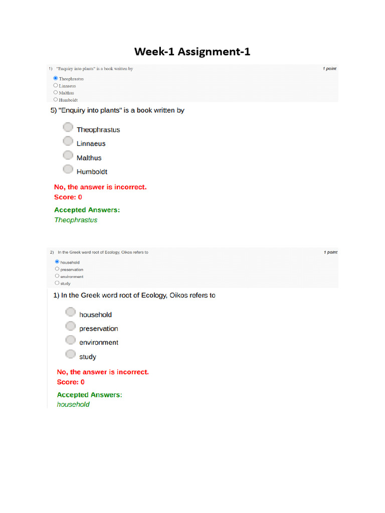 Week 1 Assignment 1 | PDF